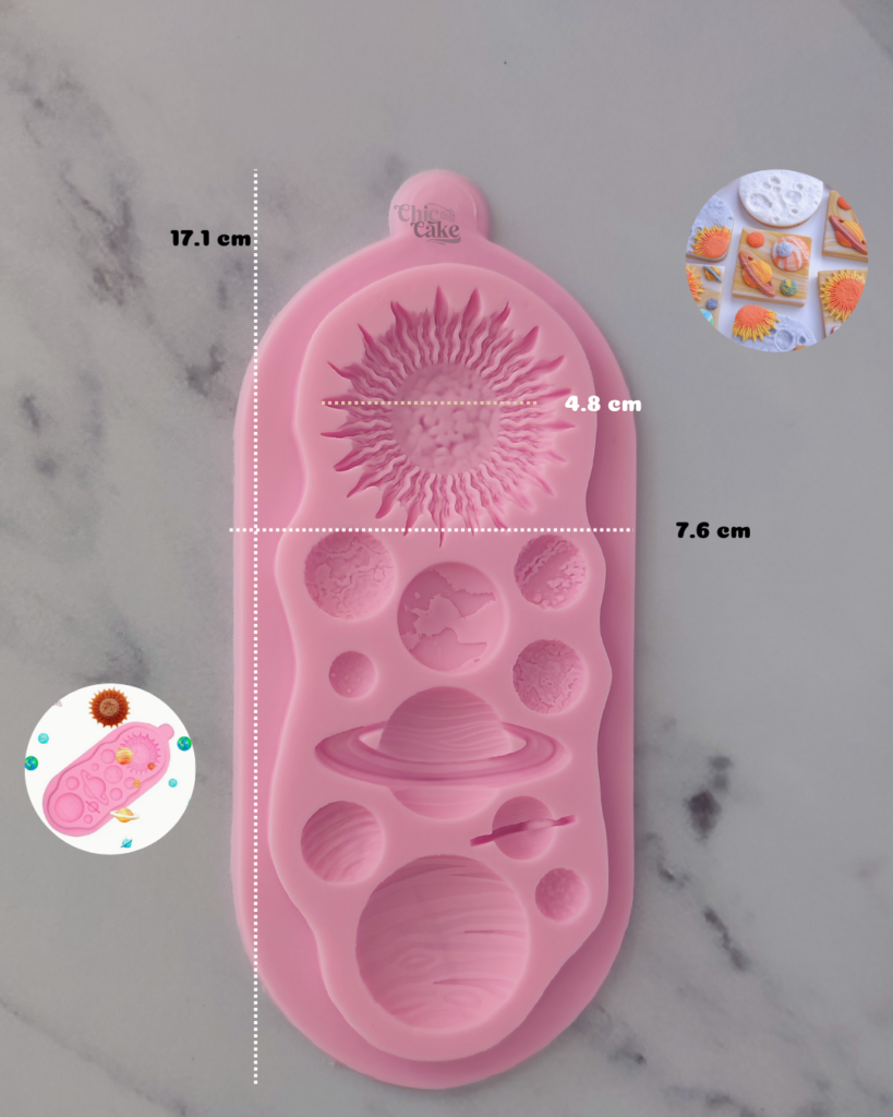 Molde de silicón de planetas – Chic Cake